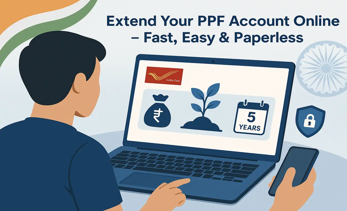 PPF Account Extension Online with India Post