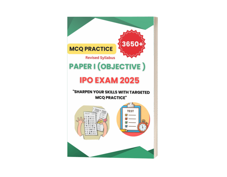 ALL IN ONE IPO PAPER 01 BOOK OBJECTIVE - 3650+ MCQ (Revised)