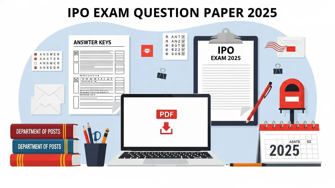 Download IPO Exam Question Paper 2025 PDF – Postal Adda